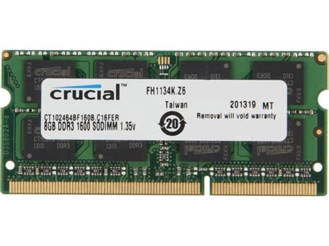 Crucial GB Pin DDR SO DIMM DDR L PC L Laptop Memory Model CT BF B