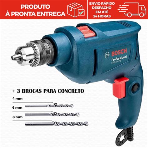 Parafusadeira E Furadeira De Impacto Profissional Bosch W Mm GSB V Ou V