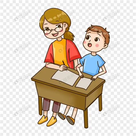 正在辅导学生的老师元素素材下载 正版素材 摄图网