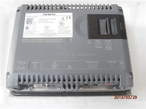 Original New Siemens Tp700 Comfort Touch Panel Simatic Hmi 6av2124