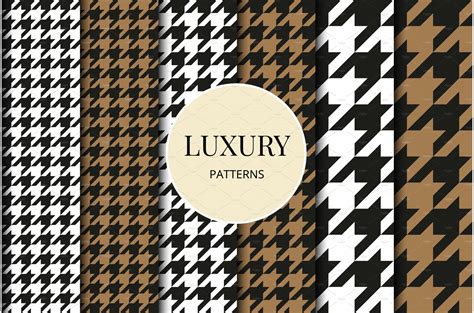 Houndstooth Patterns Set Fabric Masterbundles