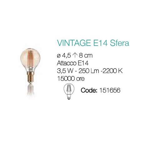Bec Led Vintage E14 3 5w Sfera Becuri E14