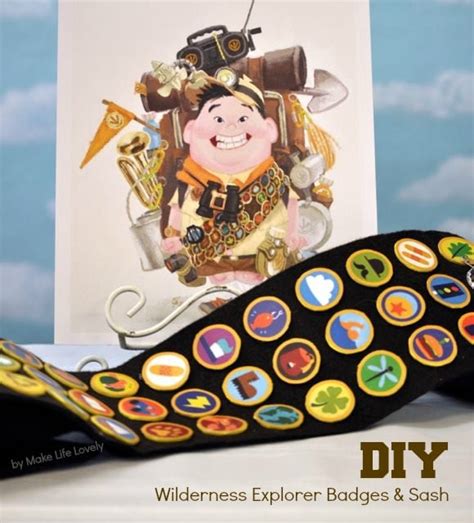 How To Make Disney Up Wilderness Explorer Badges
