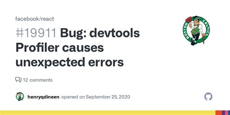 Bug Devtools Profiler Causes Unexpected Errors Issue