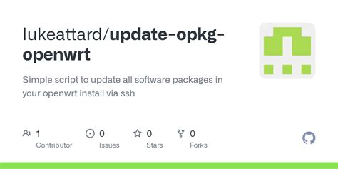 Github Lukeattard Update Opkg Openwrt Simple Script To Update All Software Packages In Your
