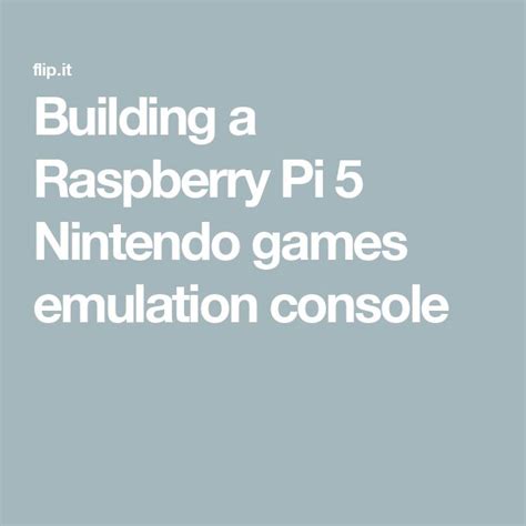 Building A Raspberry Pi 5 Nintendo Games Emulation Console Raspberry Pi Nintendo Games Nintendo