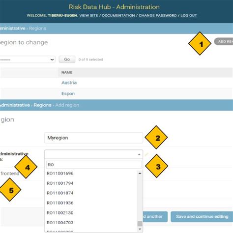 Create Regions Steps 1 Add A New Region 2 Give Name To The Region