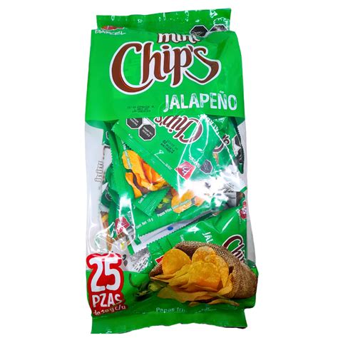 Mini Chips Jalapeño 25 Pack Barcel Dulcerías Y Abarroteras Vázquez