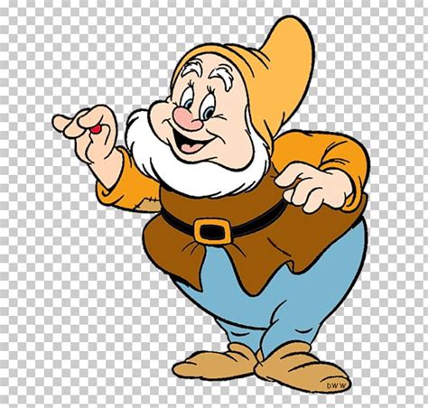 Seven Dwarfs Bashful Dopey Snow White Sneezy Png Clipart Animated