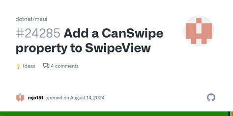 Add A Canswipe Property To Swipeview · Dotnet Maui · Discussion 24285