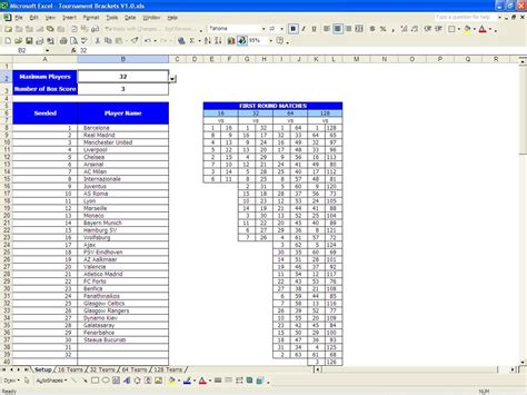 Printable Tournament Bracket Template ExcelTemplate Net