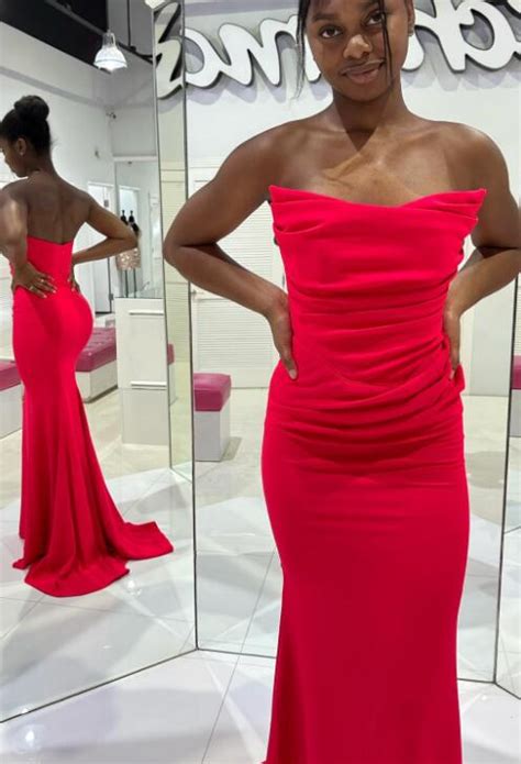 Strapless Sexy Fitted Long Prom Dress Dressestailor