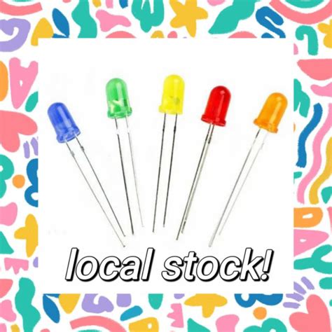 {fast Delivery}50piece Multicolour Light Emitting Diode 5mm Diameter Prototyping Electronic