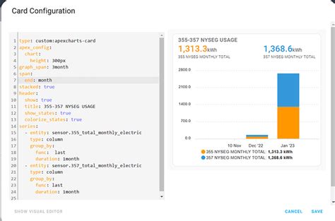 Need Help With Apex Charts Monthly Stacked Totals Home Assistant Community