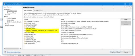 CCS TMS F C How To Change COM TI C WARE SOFTWARE PACKAGE INSTALL DIR Variable Code