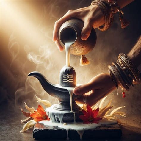 Mahadev Shiv Ling Background Image Premium Ai Generated Image