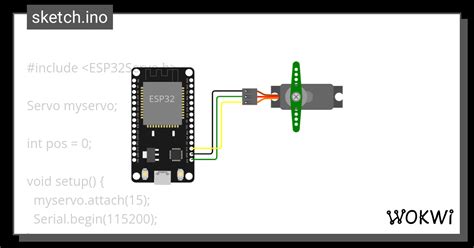 Praktik Kendali Sweep Motor Servo Wokwi Esp32 Stm32 Arduino Simulator