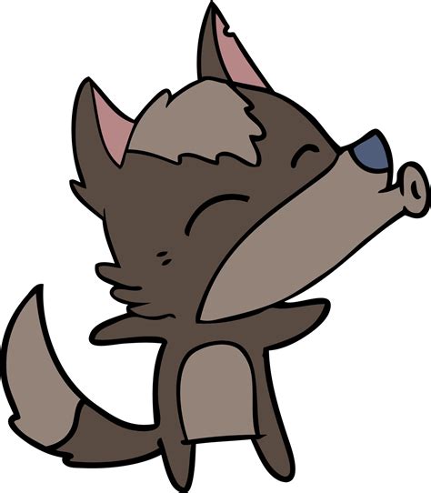Cartoon Howling Wolf 12475516 Vector Art At Vecteezy