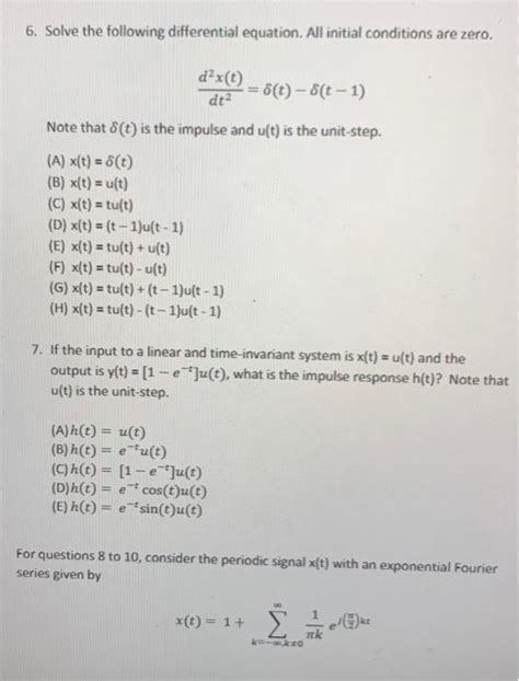 Solved For Questions To Consider The Signal Given By Chegg