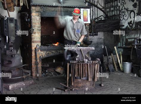 Old Anvil Tools In Forge Hi Res Stock Photography And Images Alamy