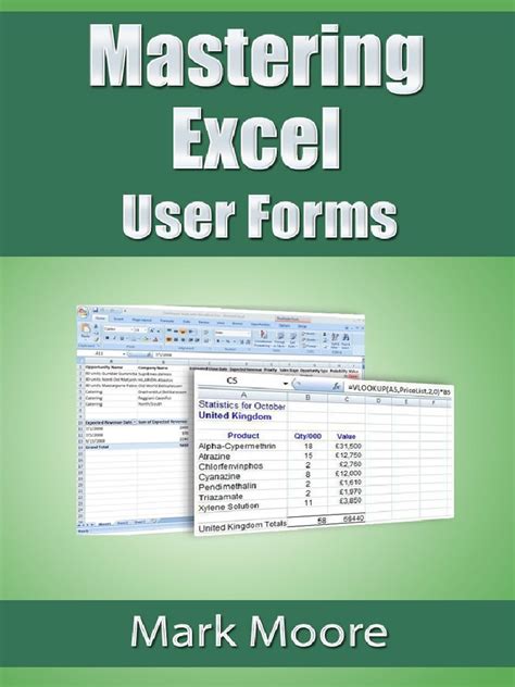 Mark Moore Mastering Excel User Forms 2015 Pdf Microsoft Excel Tab Gui