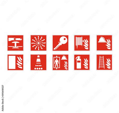 Iso 7010 Sign Warning Set Symbol Safety Stock Vector Adobe Stock