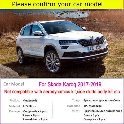 Other Parts Accessories Car Mudflaps For Skoda Karoq Front Rear Fender Mud