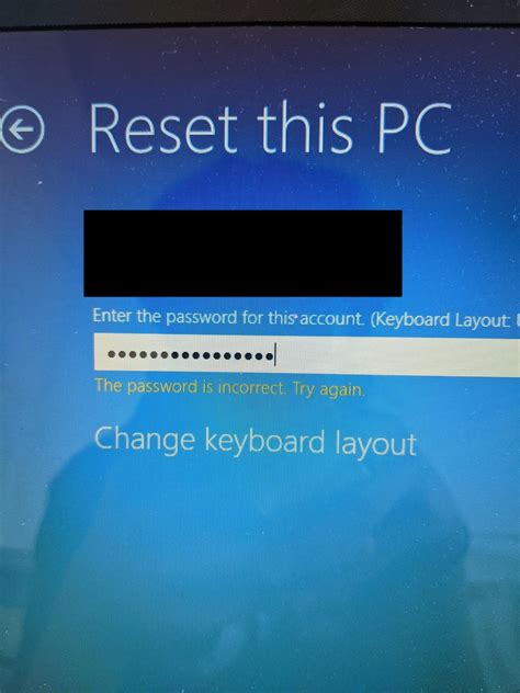 System Recovery Inccorect Pass Error R Hplaptops