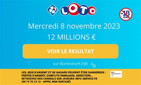 Les résultats du Loto de la FDJ du mercredi novembre