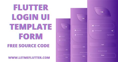 Beautiful Flutter Login Ui Form Template Let Me Flutter