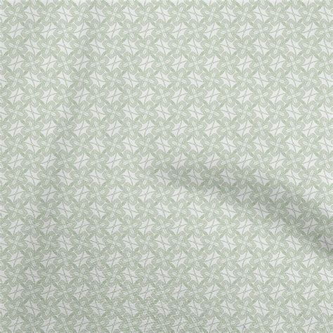 Oneoone Polyester Spandex Green2 Fabric Asian Japanese Sashiko Diy