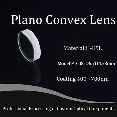 Lente Biconvexa D6mm De Enfoque Y Condensación Material K9 De Alta