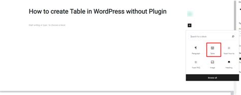 How To Create A Table In Wordpress Without A Plugin Accesswp