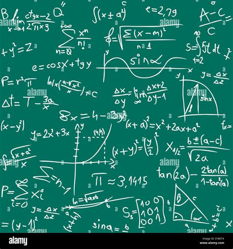 Vector Illustration Of Seamless Math Background Stock Vector Image