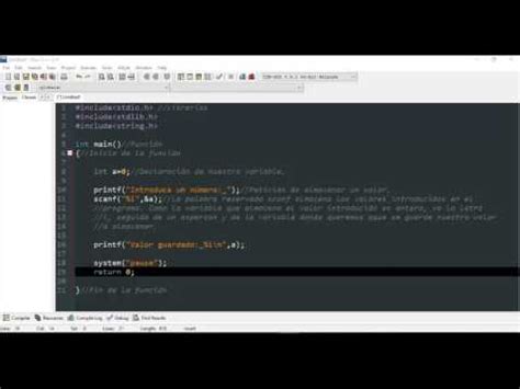 Declaración de variables en C YouTube
