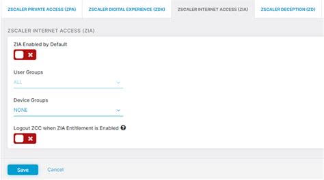 Enabling Zia For Device Groups Zscaler