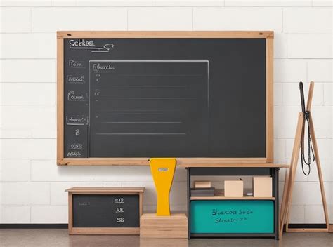 Premium Photo School Classroom Items With World Globe With Beautiful Solid Background