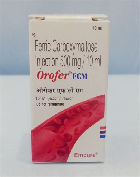 Irozorb Fcm Ferric Carboxymaltose Injection 53 Off
