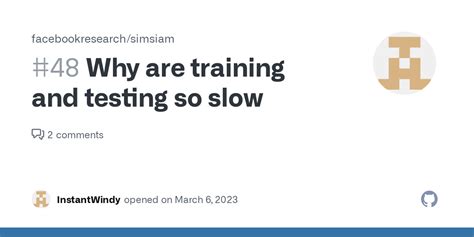 Why Are Training And Testing So Slow Issue Facebookresearch