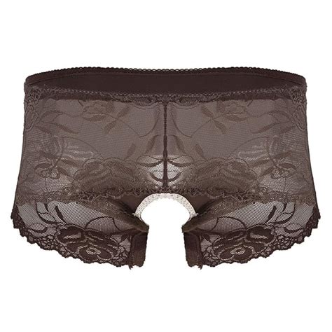 Freebily Männer Spitze Briefs Slips Ouvert Panty Herren Sissy Dessous