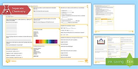 AQA GCSE Chemistry Chemical Change Foundation Revision