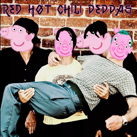 J Comics Art Geek Mashup Red Hot Chili Peppers Peppa