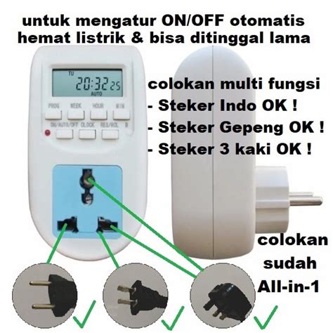 Jual Digital Timer Switch Stop Kontak Timer Lampu Reptil Torto Shopee