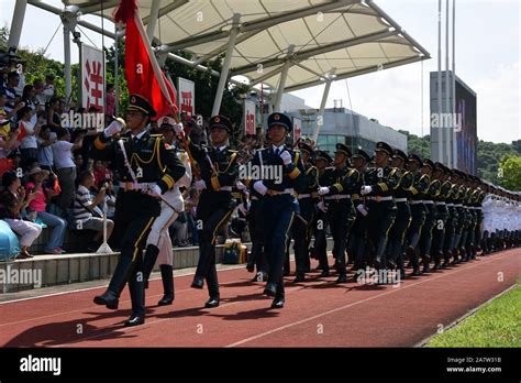 File Chinese Soldiers Of Pla Hk Garrison Take Part In A Drill During