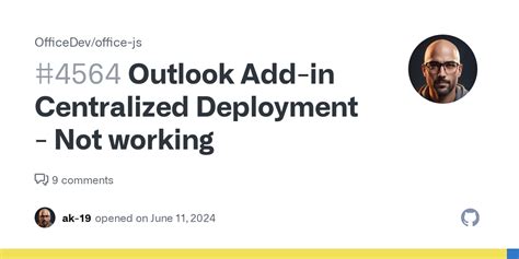 Outlook Add In Centralized Deployment Not Working · Issue 4564