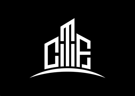 Premium Vector Letter Ctf Building Vector Monogram Logo Design Template Building Shape Ctf Logo