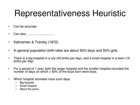 Representativeness Heuristic