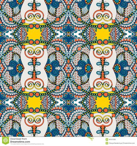 Seamless Geometry Vintage Pattern Ethnic Style Stock Vector Illustration Of Ornamental