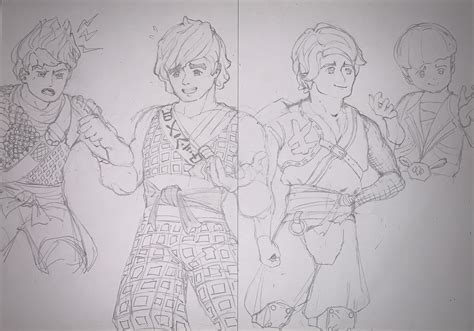 Drawing My Favourites I Tried Drawing Zane But I Dont Think I