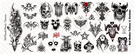 Satanic Tattoo Flash